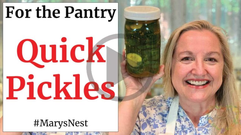 Bread and Butter Pickles Recipe with Water Bath Canning Tutorial - Mary ...