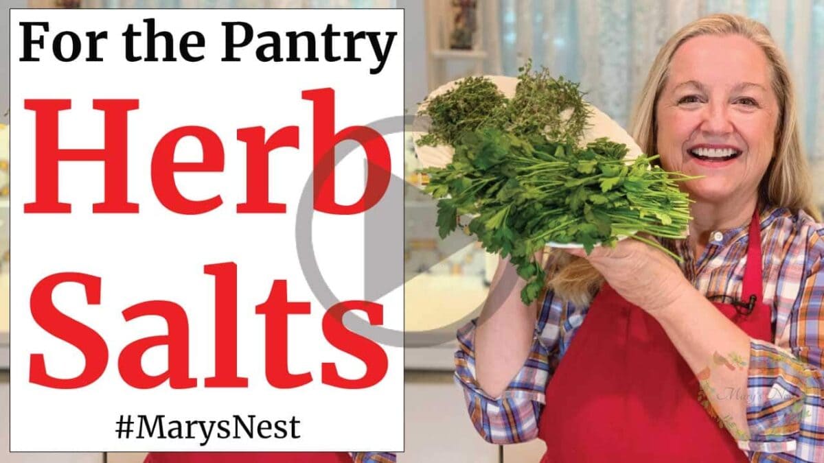 How to Make Homemade Flavored Salt with Fresh Herbs - Mary's Nest