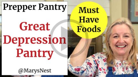 How To Build Your Great Depression Pantry - Mary's Nest